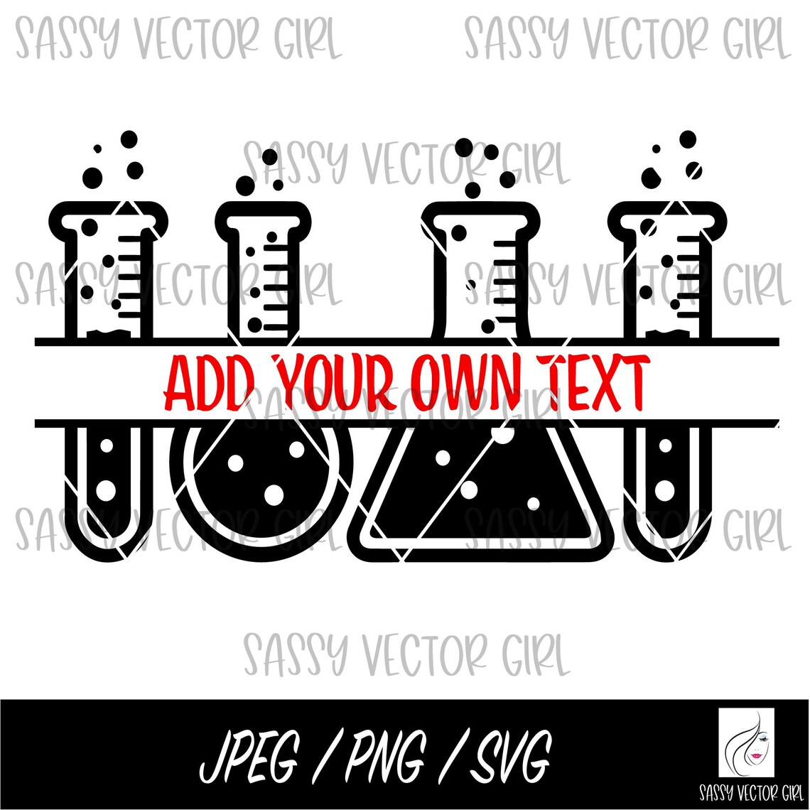 Science Monogram Svg, Science Teacher SVG, Science Split Frame Png ...