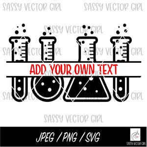 Science Monogram Svg, Science Teacher SVG, Science Split Frame Png ...