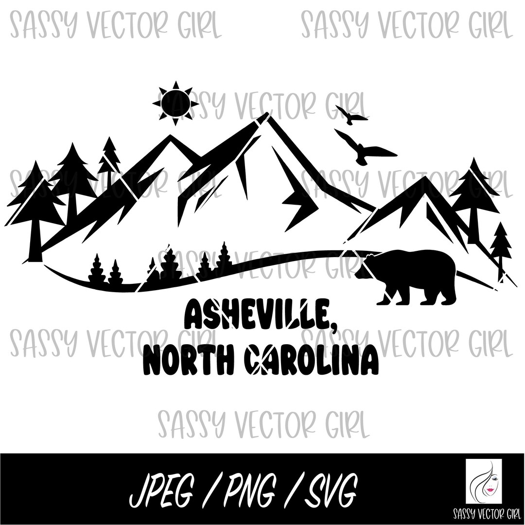 Asheville SVG, Asheville Mountain Trip Png, Asheville Cut File, Digital ...