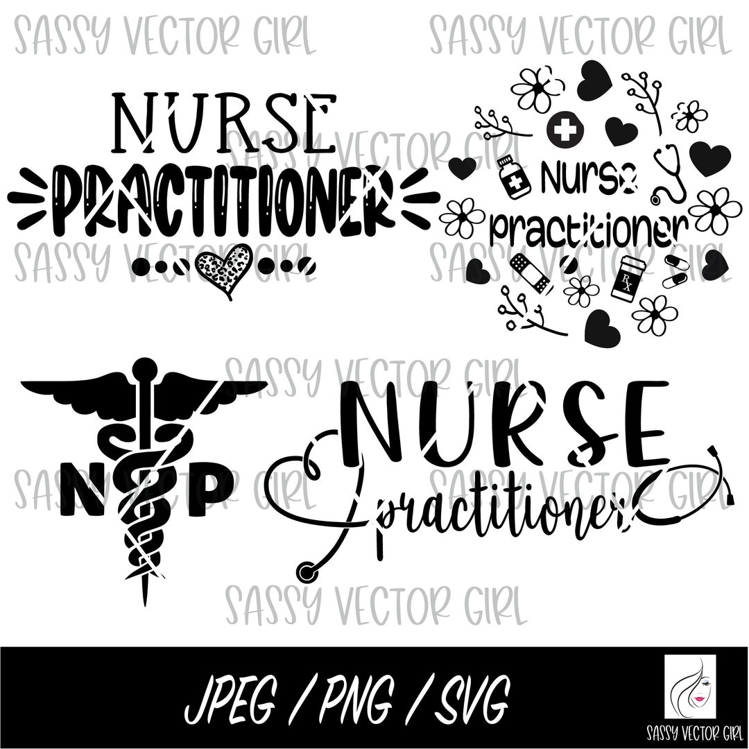 Nurse Practitioner Svg Bundle, Nurse Practitioner Png, Nurse Svg ...