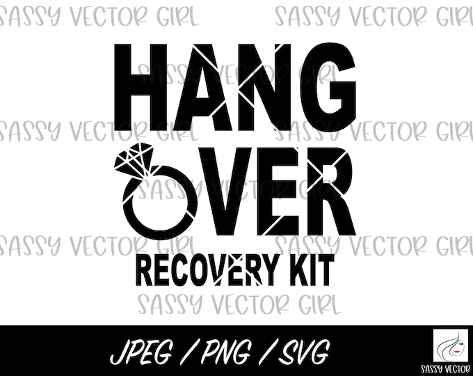 Hangover Kit PNG SVG Eps and Dxf Files for Cutting Machines Cameo or ...