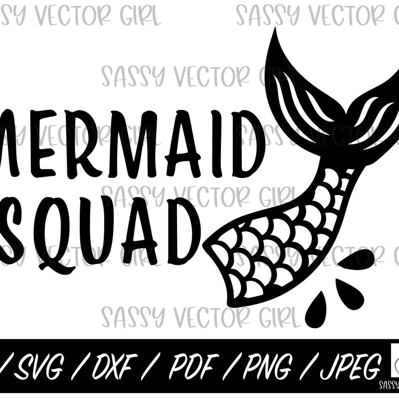 Mermaid Squad - Etsy