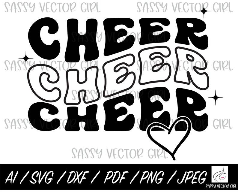 Cheer Svg, Cheerleading Svg, Cheer Shirt Svg, Cheer PNG, Cheer Heart ...