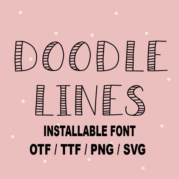 Doodle Font - Etsy