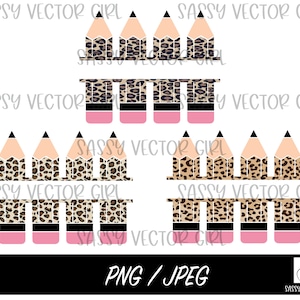 Leopard Pencil PNG, Cheetah Pencil Png, Pencil Svg, Pencil Name Frame ...