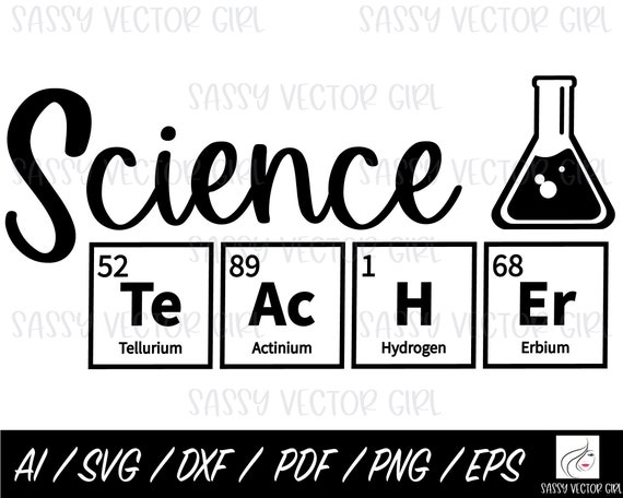 Science Teacher SVG Periodic Table Teacher Png Science Cut - Etsy Australia