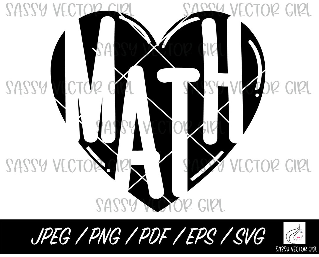 Math Heart Svg, Math Teacher SVG, Pi Day SVG, Math Bundle Svg, Math Cut ...