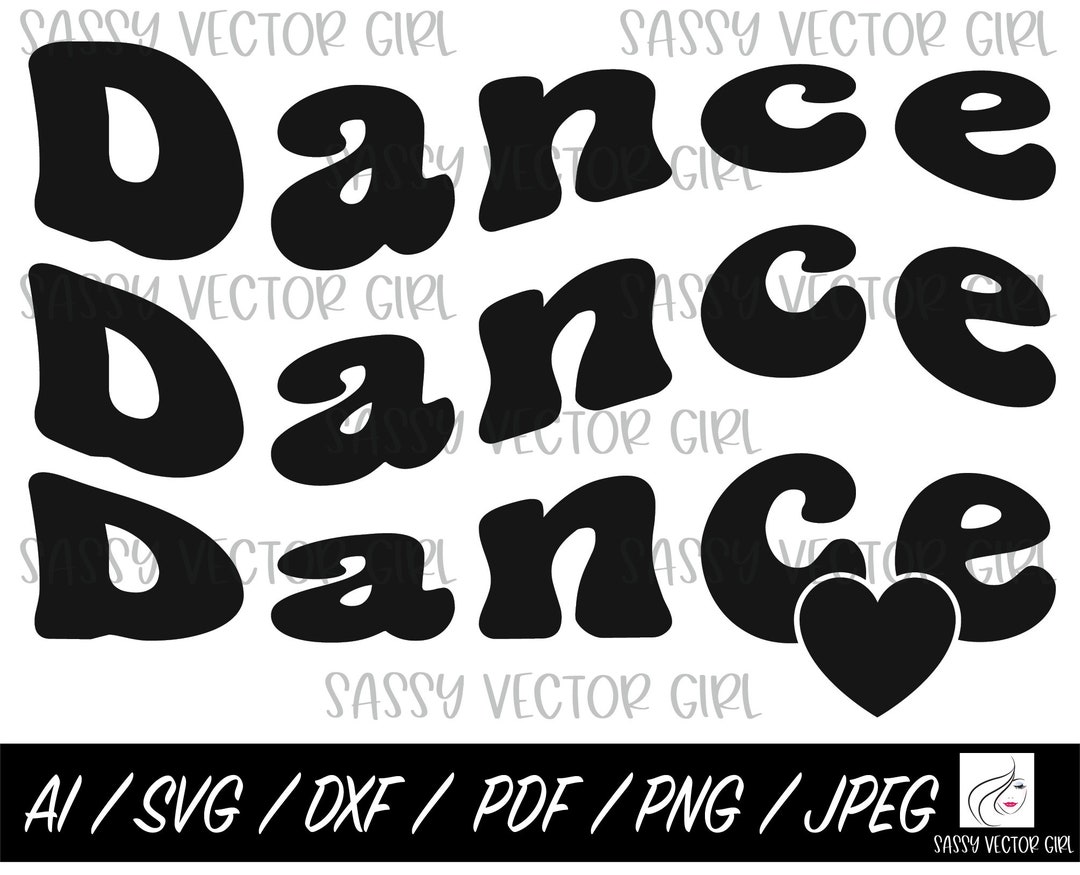 Dance SVG File, Dance Png, Dance Heart Svg, Instant Download, Dance Cut ...