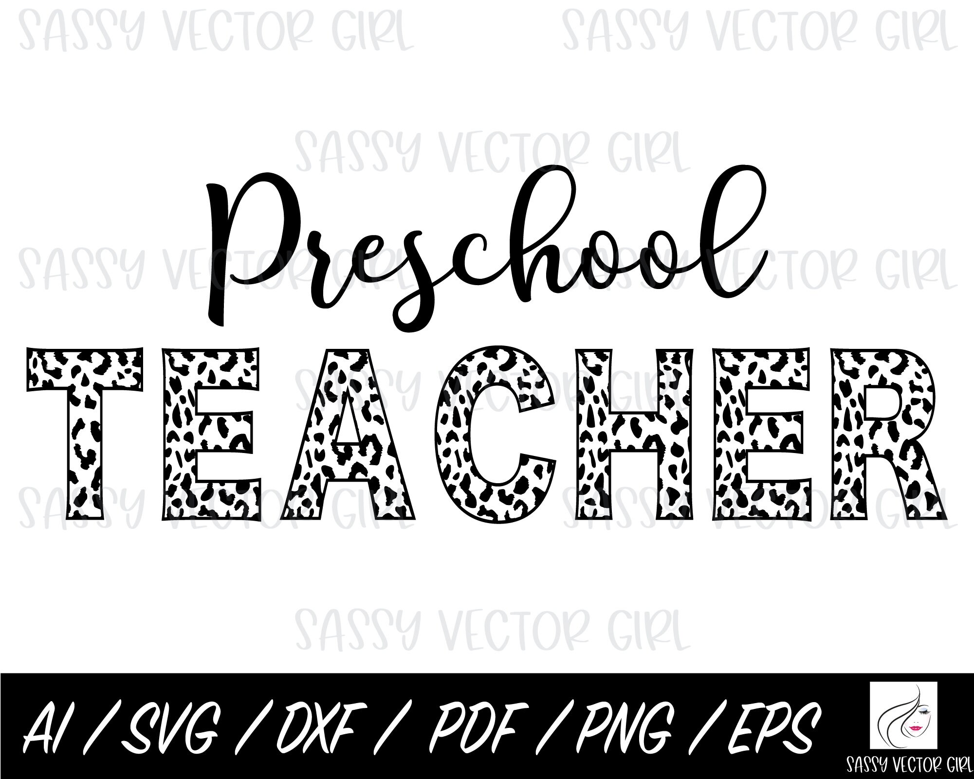Preschool Teacher SVG Preschool Svg Prek PNG Teacher | Etsy