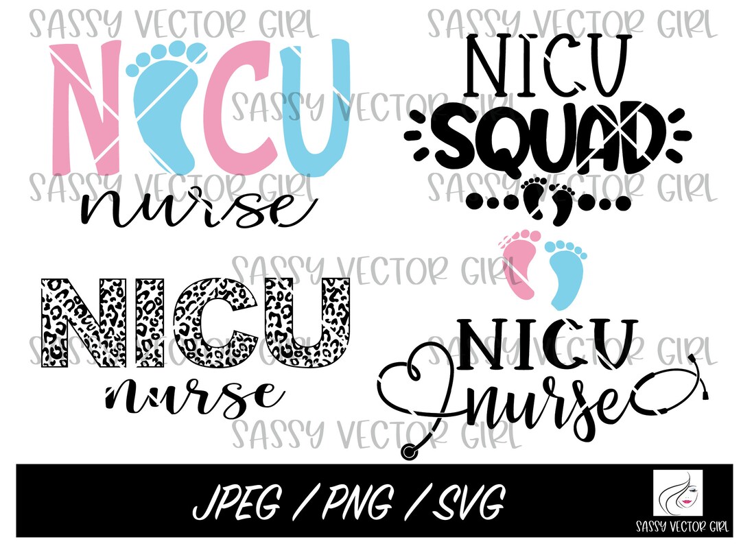 Nicu Nurse Svg Bundle, Nicu Nurse Png, Neonatal Nurse Shirt Design ...