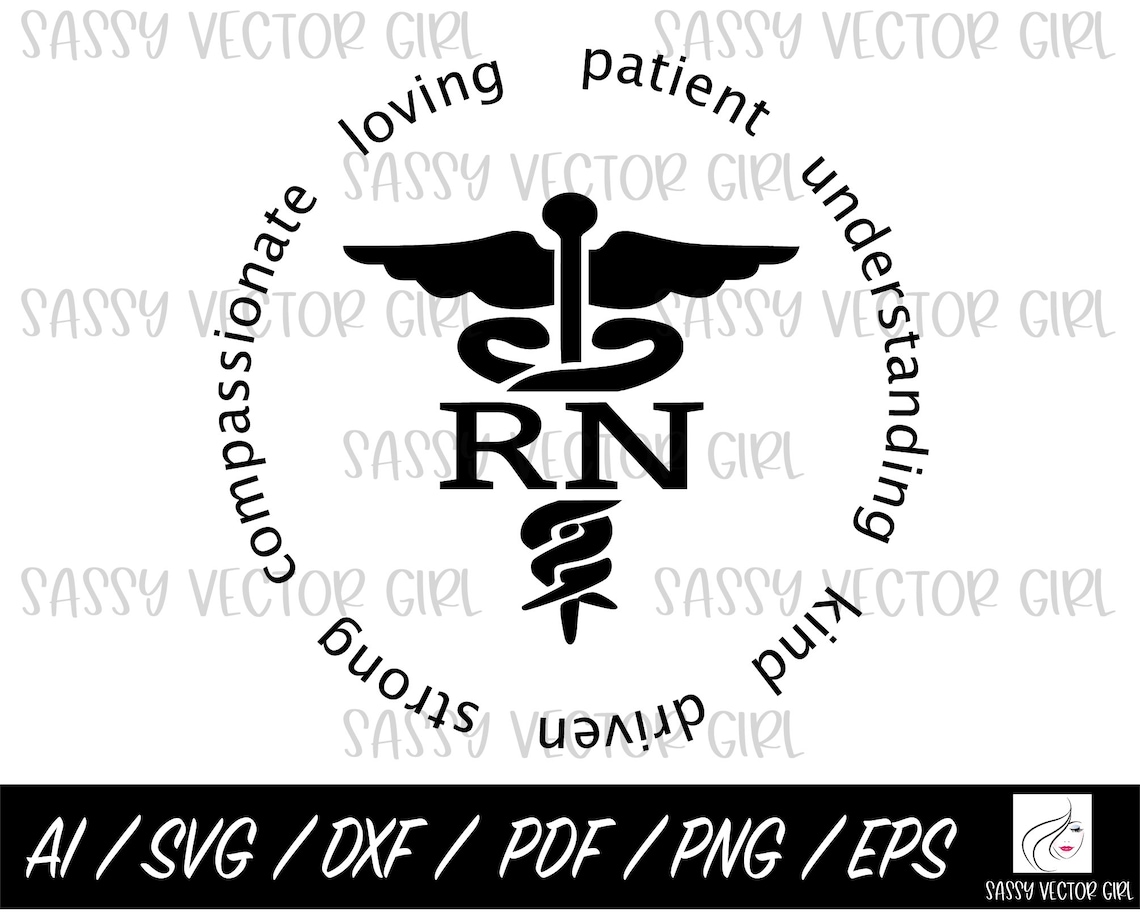 RN Nurse Svg Registered Nurse Cut File Rn Shirt Design - Etsy
