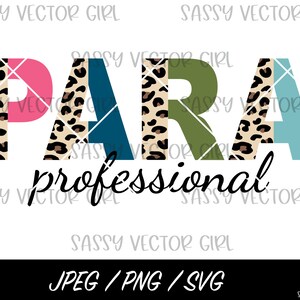 Paraprofessional Png, Paraprofessional Sublimation Design, Para Shirt ...