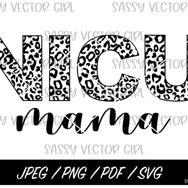 Nicu Mom Svg - Etsy