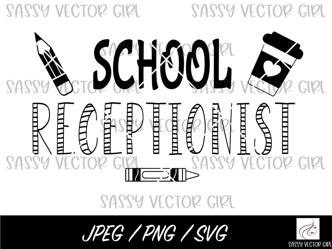 School Receptionist Svg, School Secretary Svg, School Office Crew Png ...