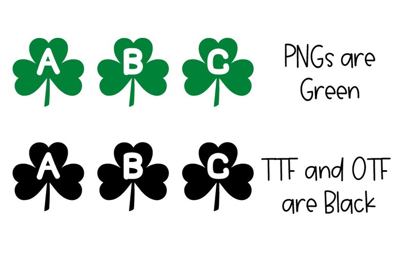 Shamrock Font TTF, Shamrock Alphabet Svg, St Patrick's Day Font, Lucky ...