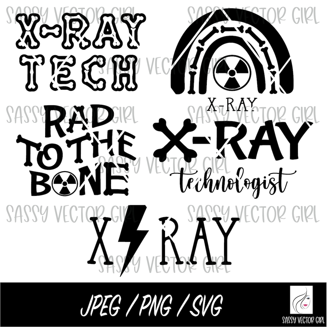 X-ray Tech Svg Bundle, X-ray Technologist Png, X-ray Technician Svg ...