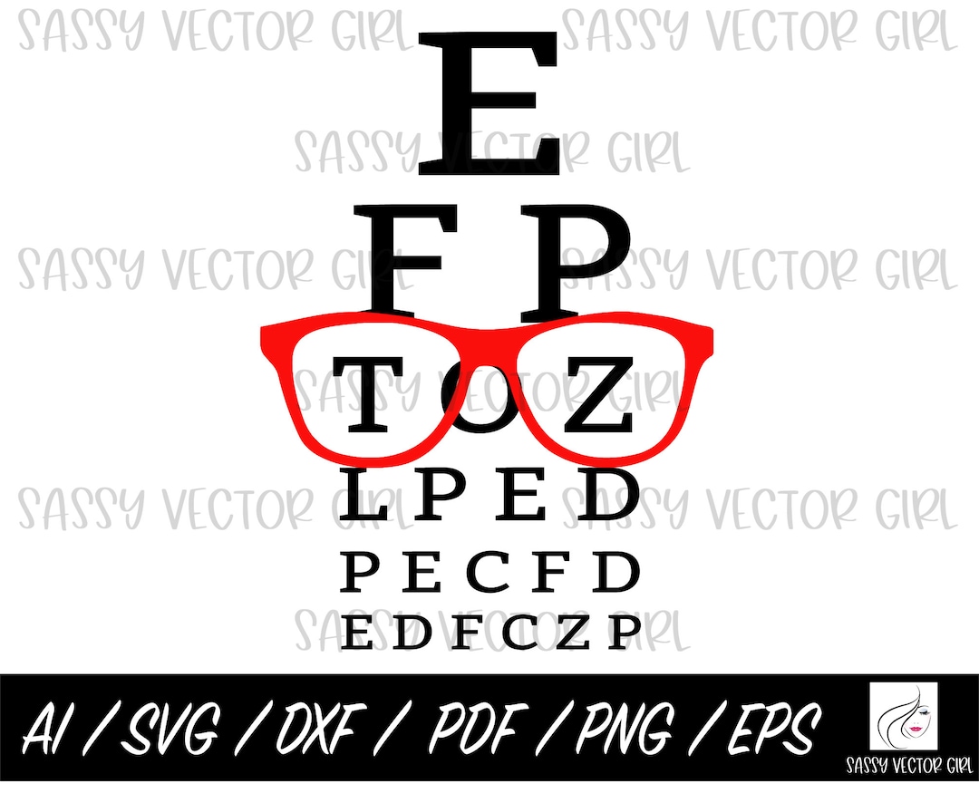 Eye Chart Svg, Glasses Png, Optometry Svg, Optometrist Png ...