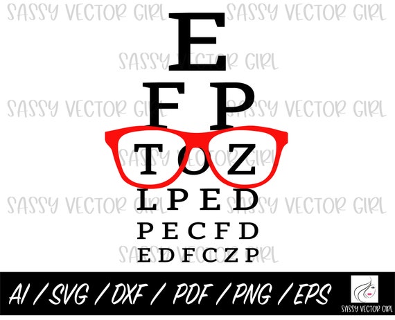 Eye Chart Svg Glasses Png Optometry Svg Optometrist Png - Etsy