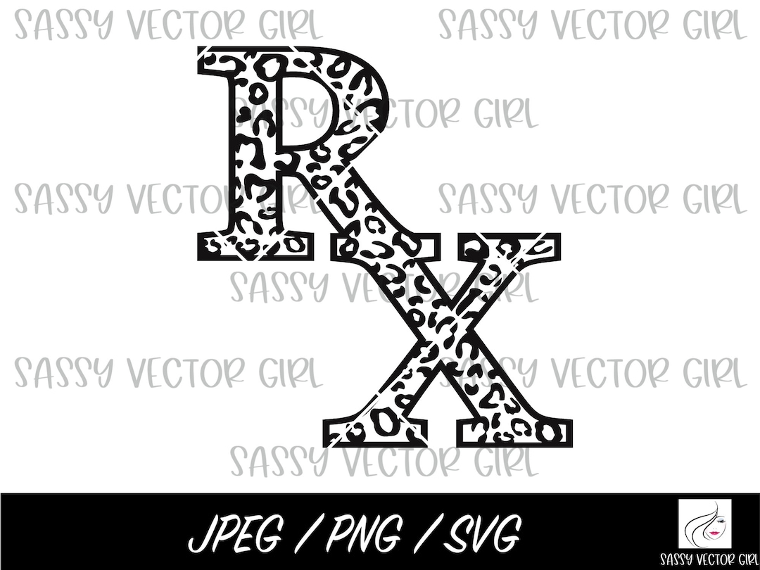 Pharmacy Svg, Pharmacist Png, Leopard RX Svg, Pharmacy Tech Png ...