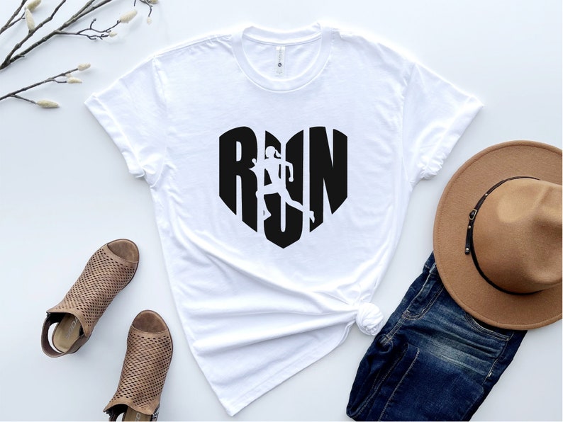 Runner Svg, Girl Runner Heart Svg, Run Heart Instant Download, Running ...
