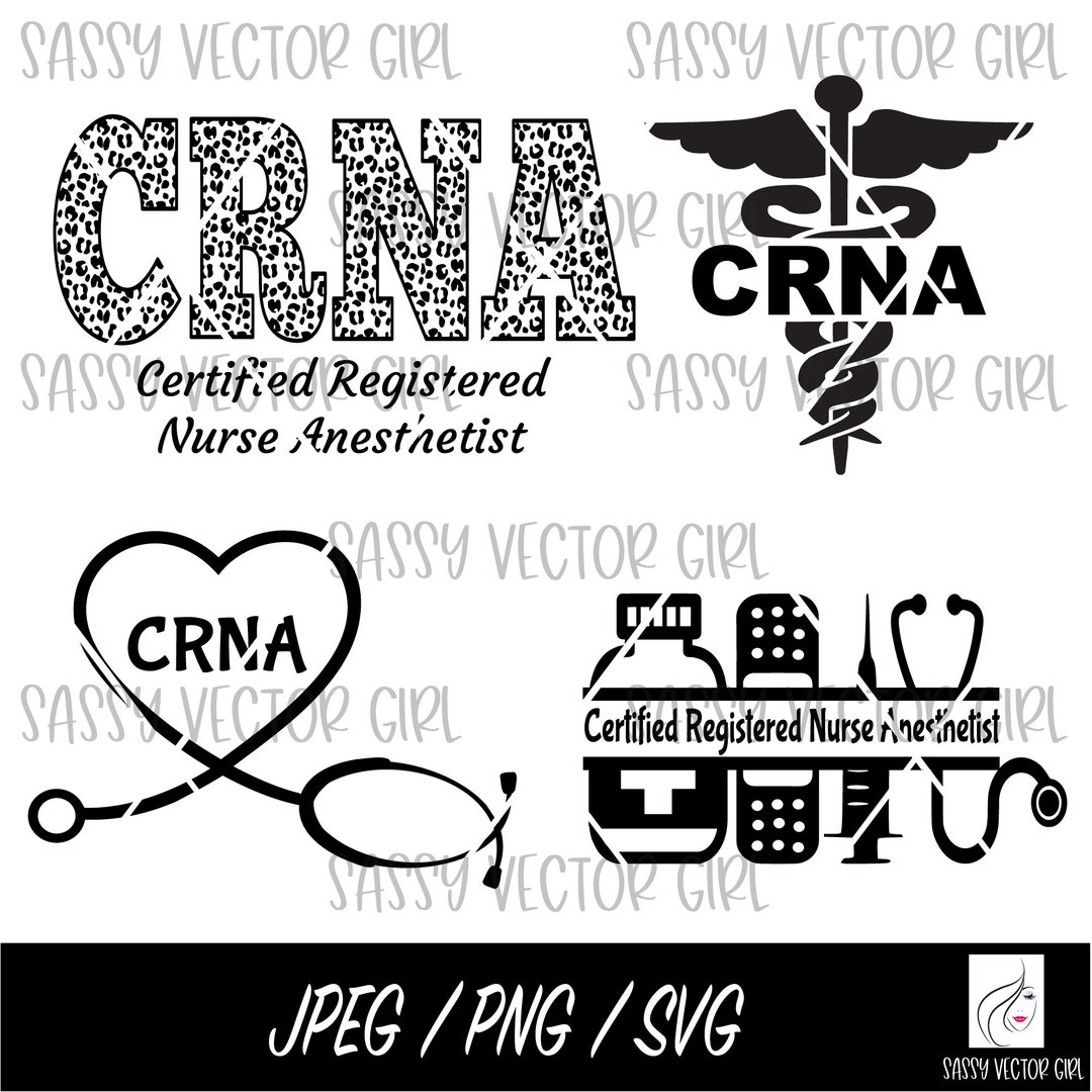 CRNA Svg Bundle, CRNA Png, Nurse Anesthetist Svg, Anesthesiology Png ...