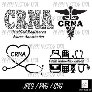 CRNA Svg Bundle, CRNA Png, Nurse Anesthetist Svg, Anesthesiology Png ...