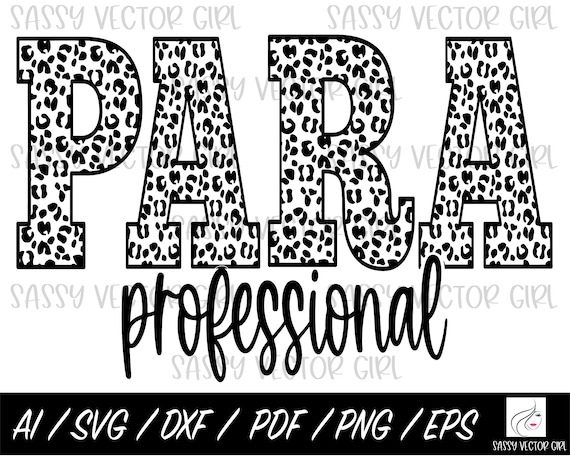 Paraprofessional Svg Paraprofessional Sublimation Design - Etsy