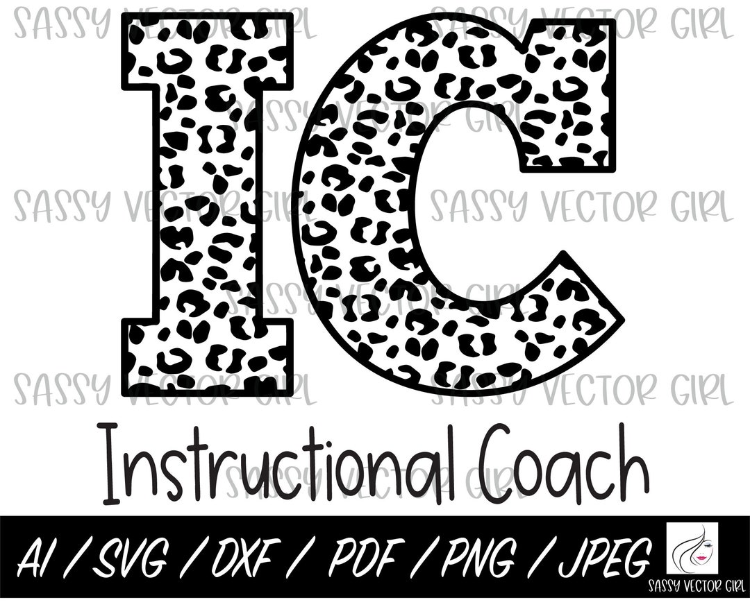 Instructional Coach Svg, Instructional Coach Png, IC Svg, Sublimation ...