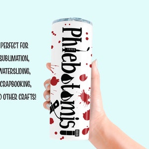 Phlebotomist PNG Tumbler Wrap Design, Phlebotomy Seamless Sublimation ...