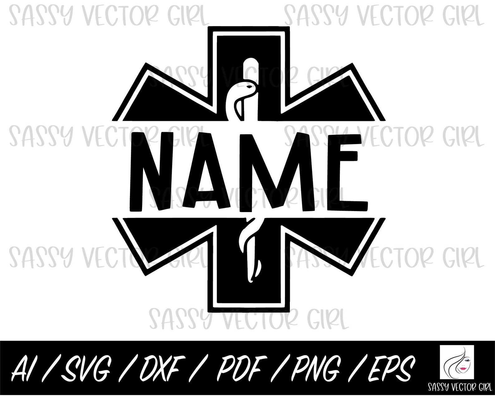Star of Life Svg EMS Svg Paramedic Svg Emergency Medical - Etsy