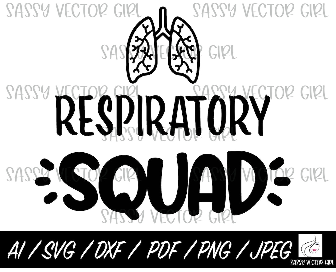 Respiratory Therapist SVG, Rt Svg, Respiratory Squad Svg, Lungs Svg, Rt ...