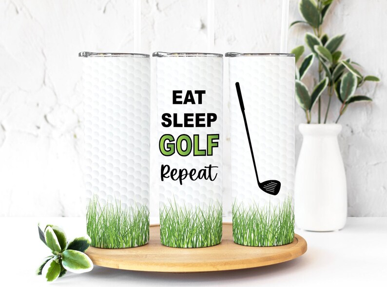 Golf PNG Tumbler Wrap Design, Golfing Sublimation Design, Add Your Own ...
