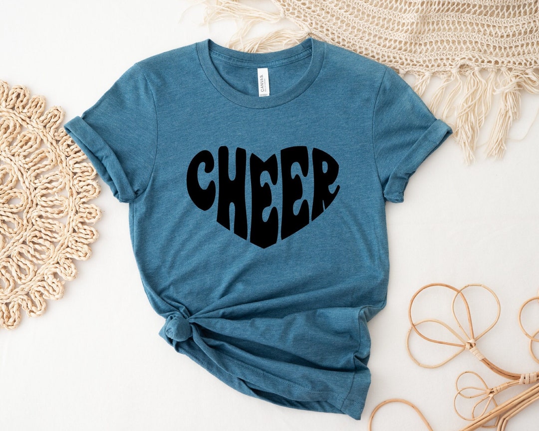 Cheer Svg Cheer Heart Svg Cheerleading Svg Instant - Etsy