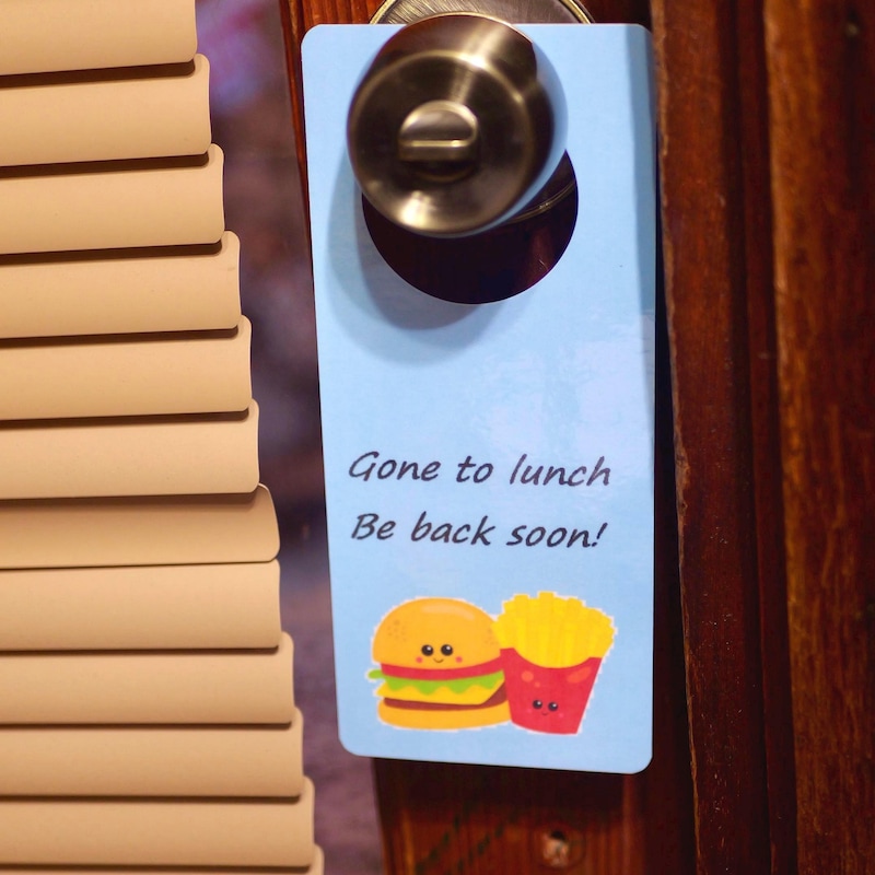 Out to Lunch Sign - Etsy