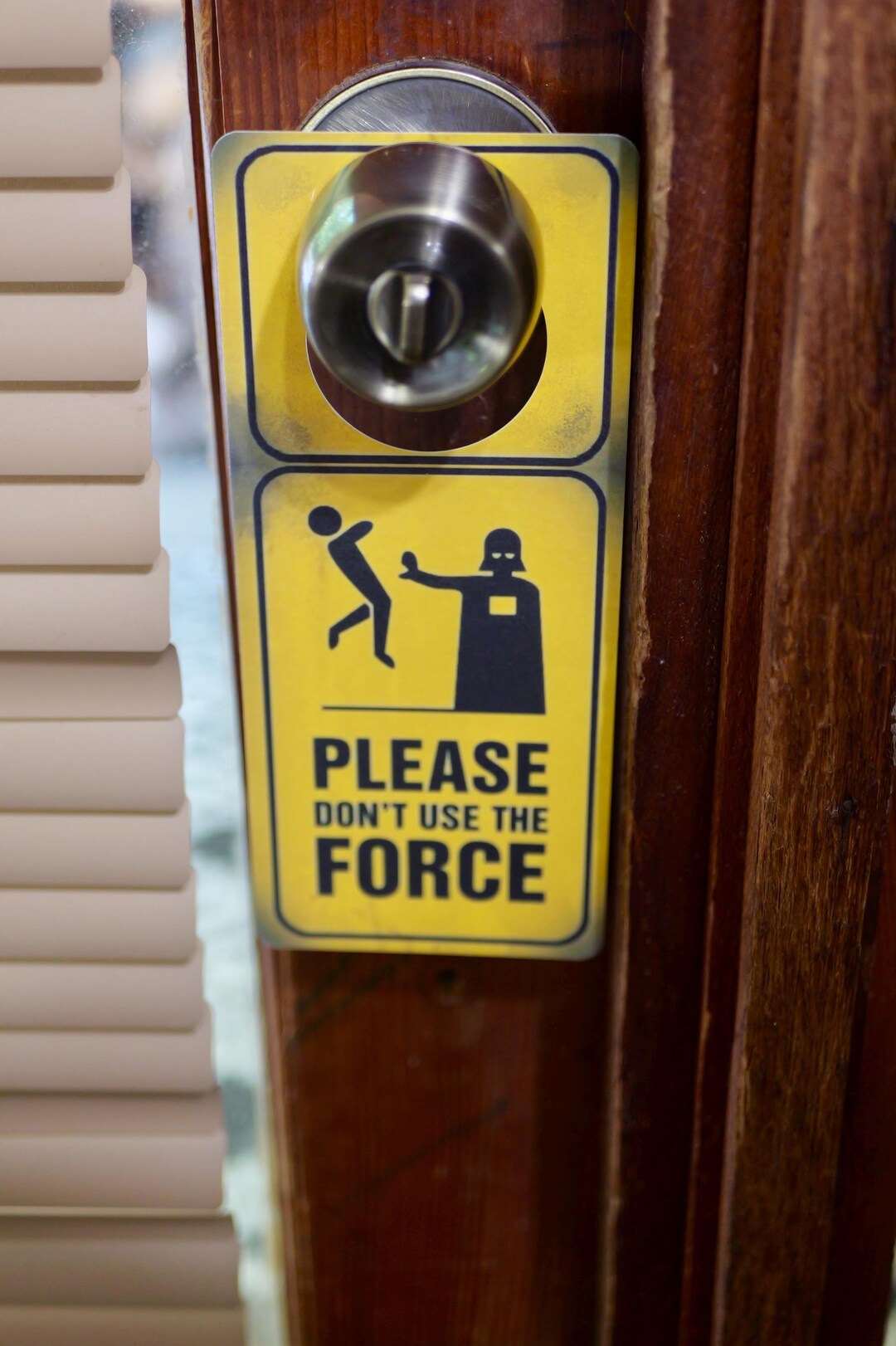 Star Wars Door Hanger. FREE US SHIPPING. Jedi Force Sign and Dry Erase ...