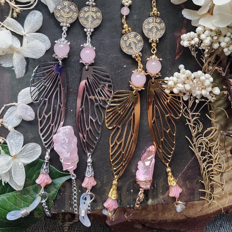 Gold Pink Glasses Chain - Etsy