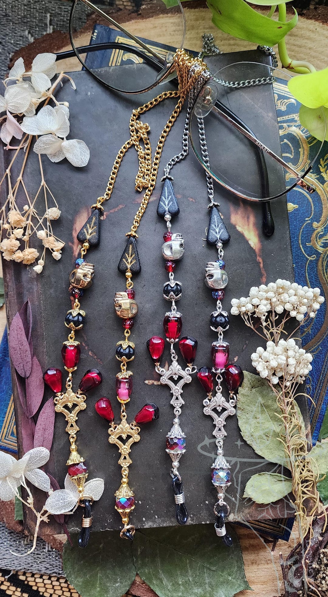 The Lovers Silver or Gold Eyeglass Chain| Hades and Persephone ...