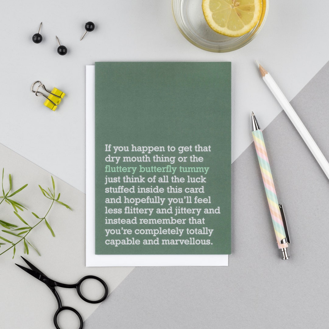 Good Luck Card, Good Luck New Job, You Can Do It Card, Best of Luck ...