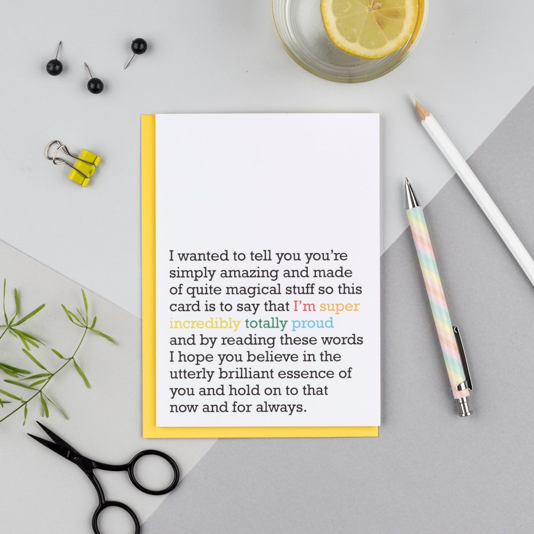 Congratulations Card, Congrats, Exam Results, Graduation, Proud of You ...