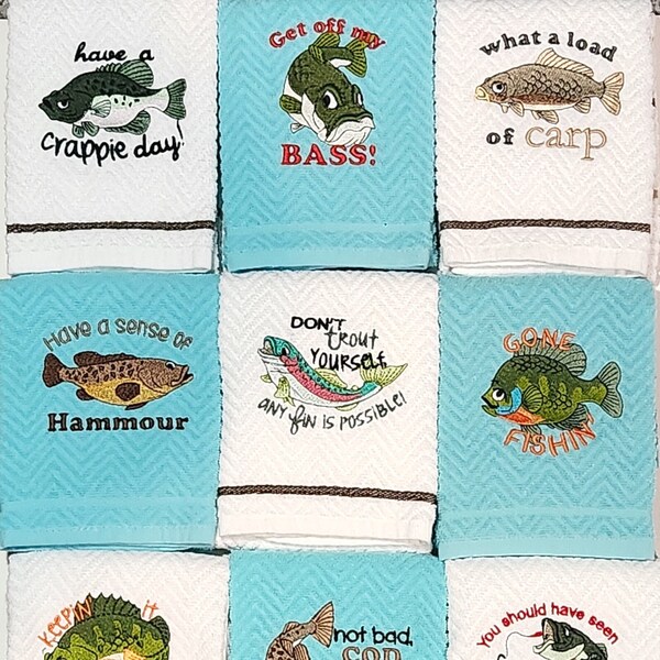 Fish Hand Towels - Etsy
