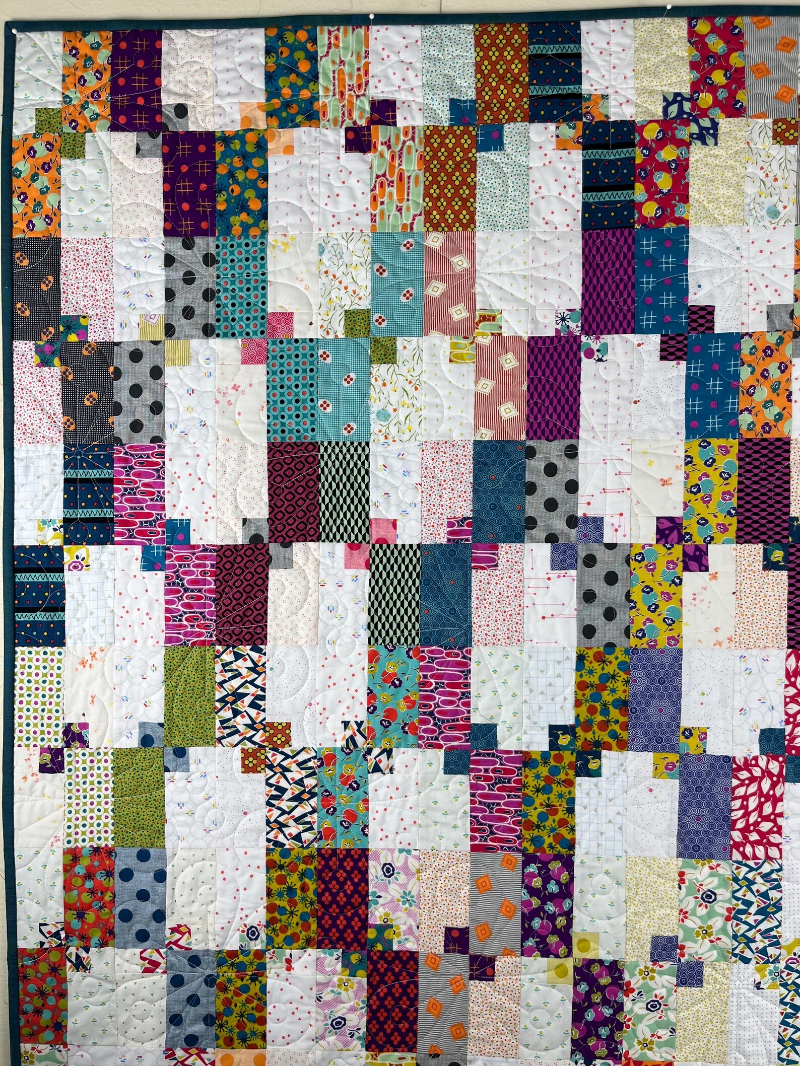 Scrap Quilt, Bohemian Quilt, Quilt for Sale, Lap Quilt, Throw Quilt, Finished Quilt, Handmade ...