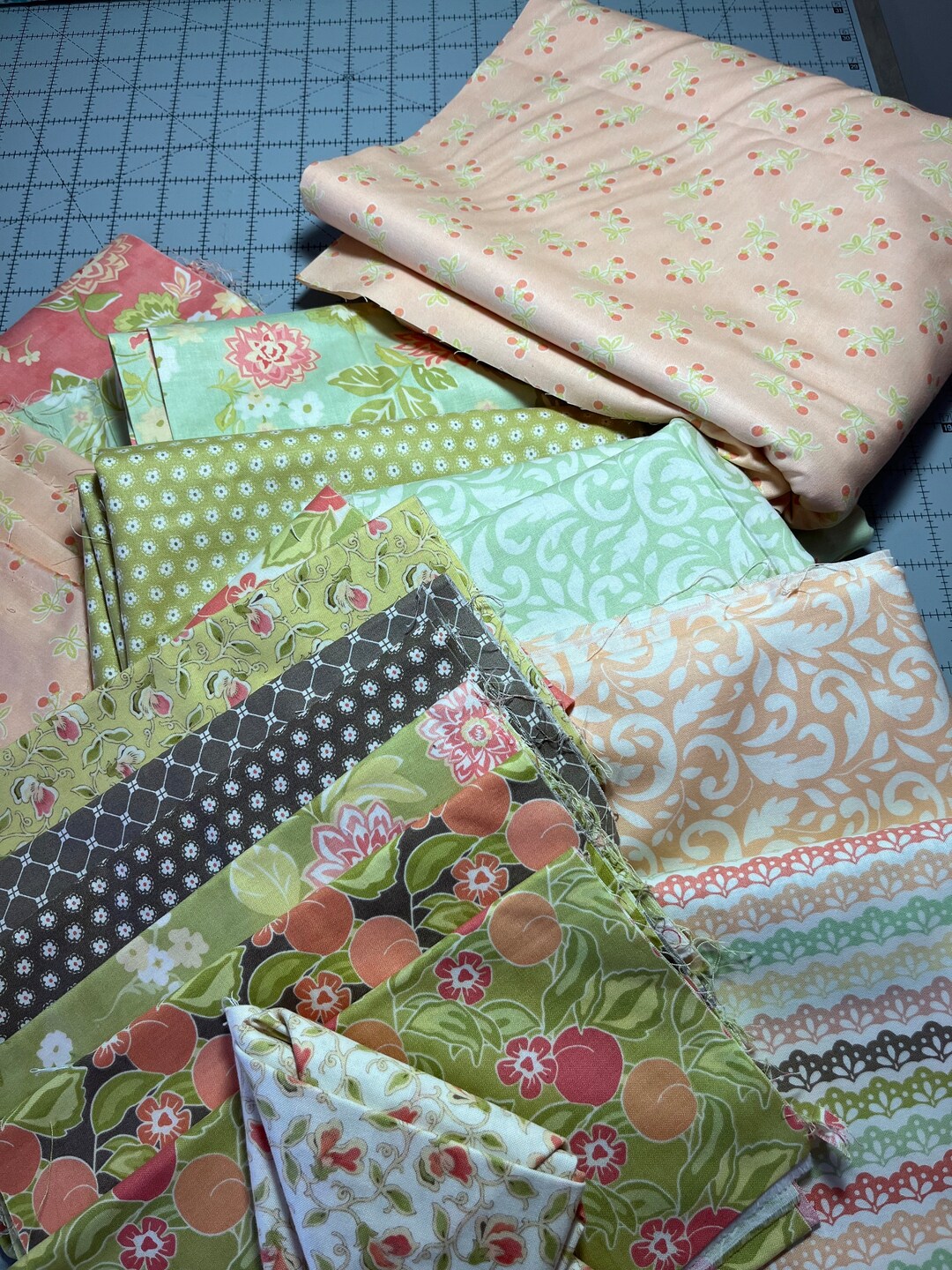 Destash Fabric, More Than 12 2/3 Yards Moda Fig Tree Fabric, Mirabelle ...