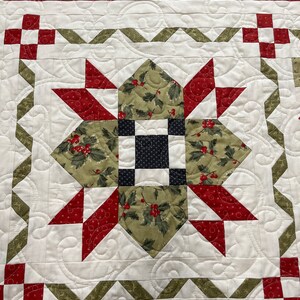 Christmas Sampler Quilt: Handmade Patchwork Lap Quilt (58”x73”) - Etsy