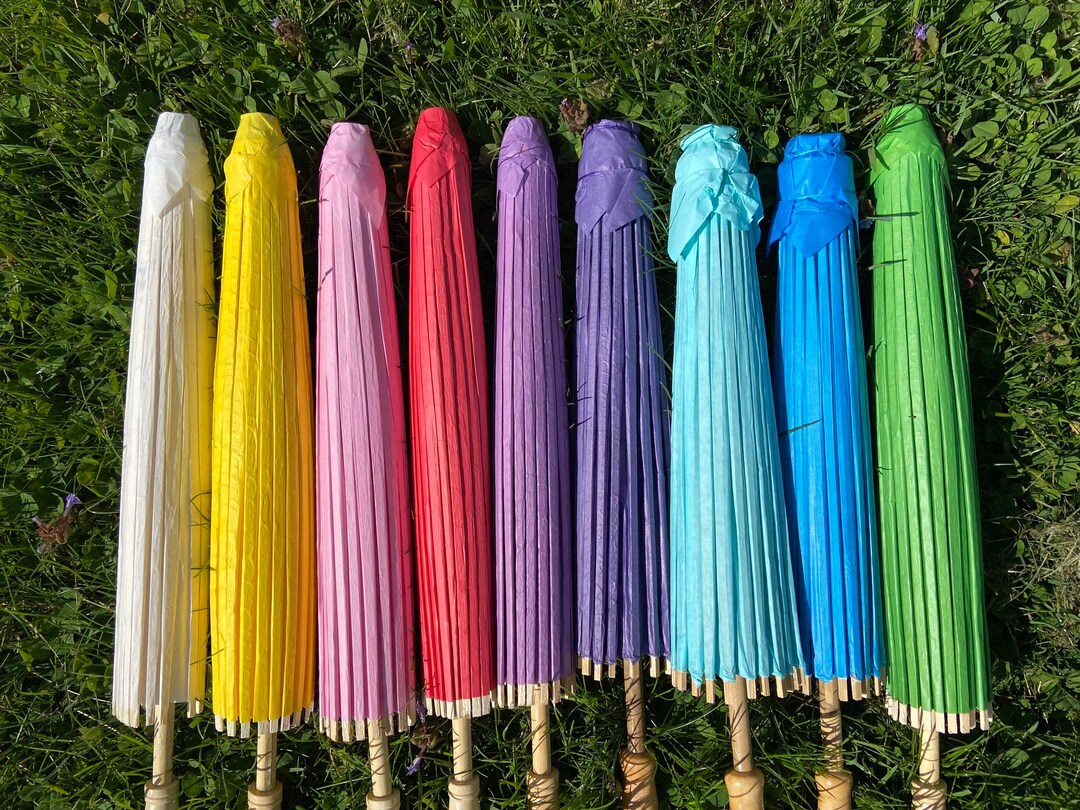 Flower Girl Paper Parasols for Wedding Pictures, Wedding Ceremony ...