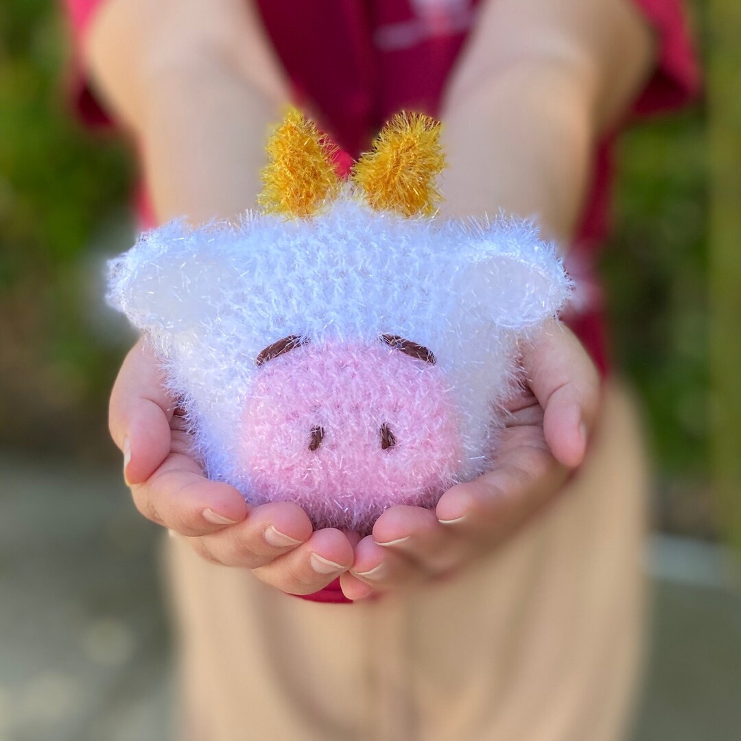 Dish Scrubbies Scrubber Scrubbie Scrubby Sponge Reusable Cow / Ox Year ...