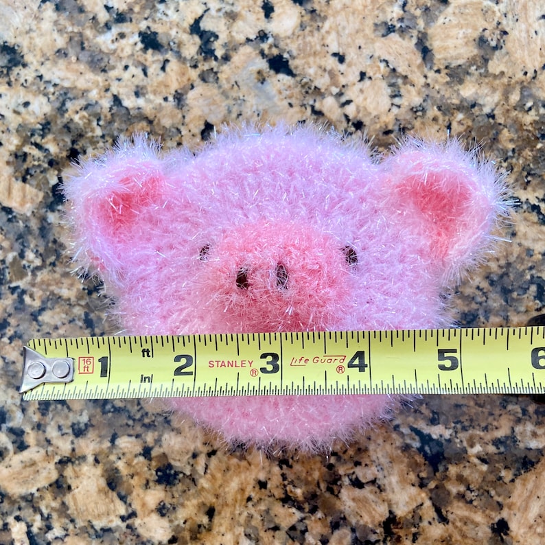 Dish Scrubby Sponge Reusable Pig Amigurumi Comes in Box Handmade Korean ...