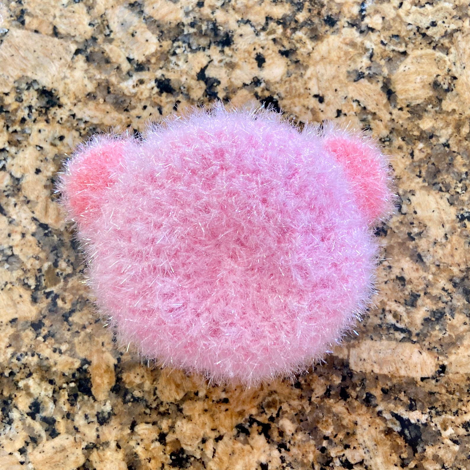 Dish Scrubby Sponge Reusable Pig Amigurumi Comes in Box Handmade Korean ...