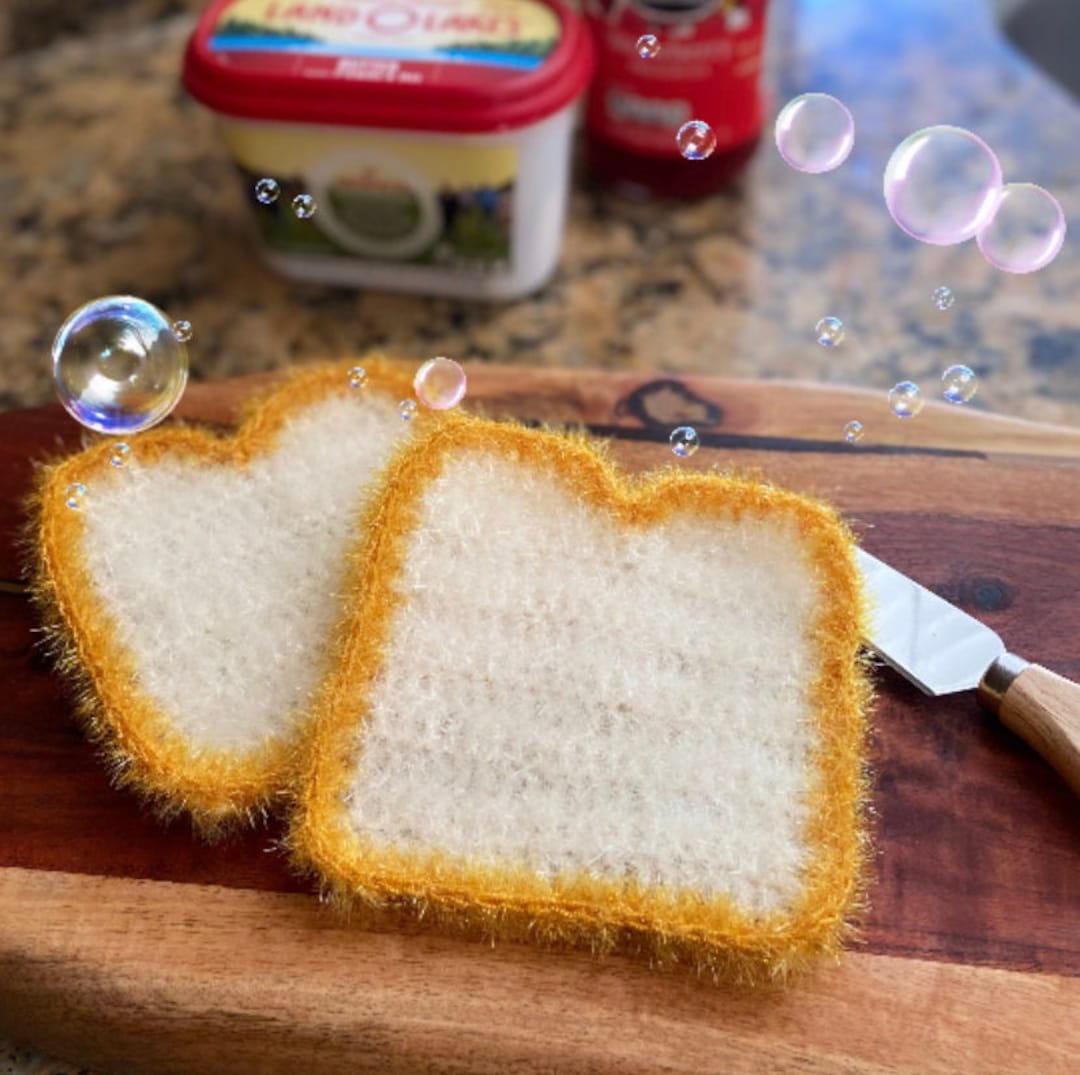 Dish Scrubbies | Scrubber | Scrubbie | Scrubby | Reusable | Toast Bread ...