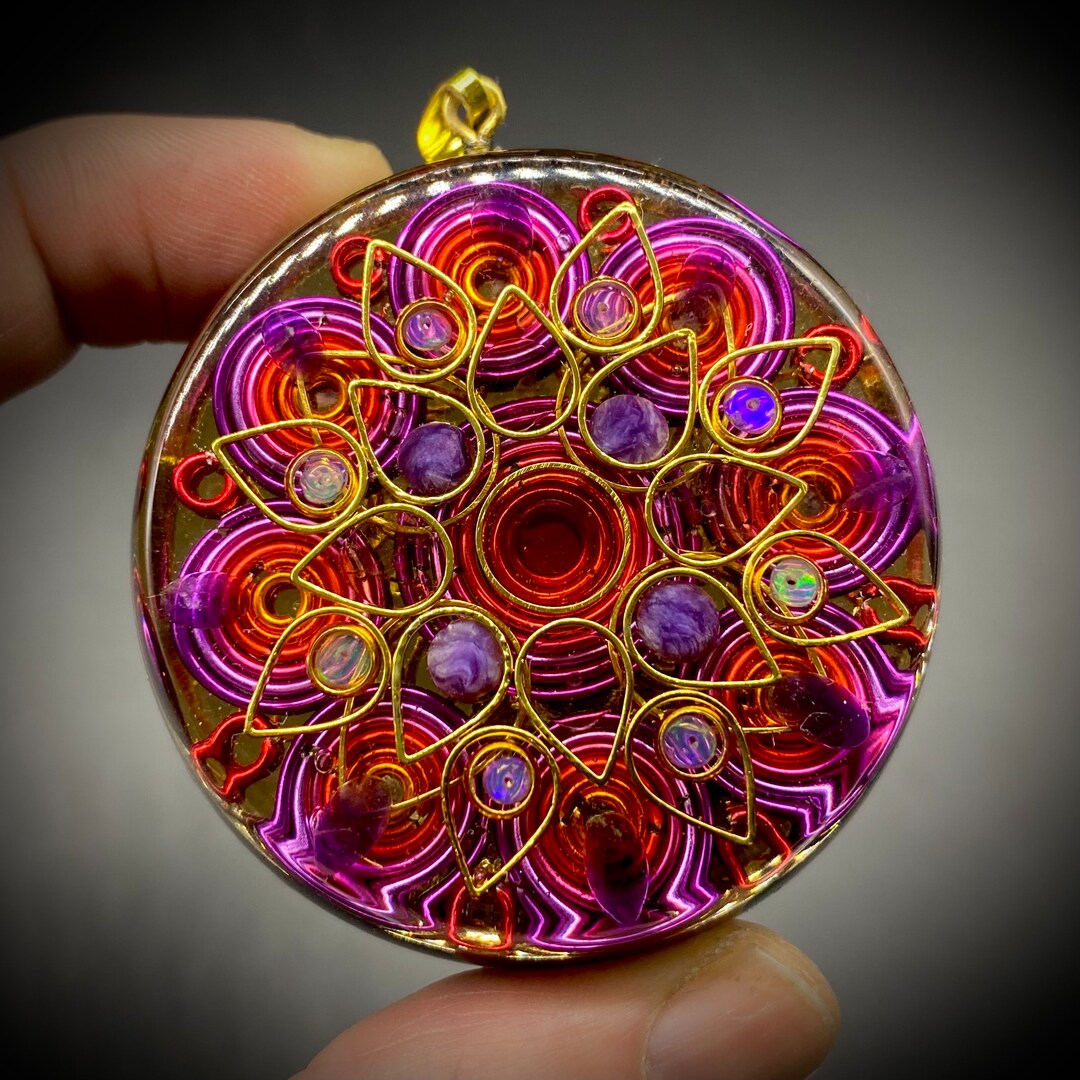 Orgone Generating Amulet Model: Fire Amethyst - Etsy