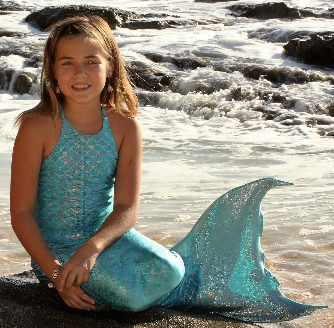 Swimmable Mermaid Tail & Tankini Top (WITHOUT A MONO FIN) - Etsy